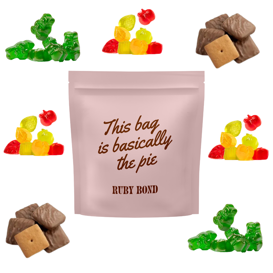 Ruby Bond. Designer Candy Boxes & Bags by Elizabeth Schmitt – Ruby Bond